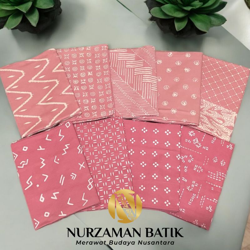 Jual Kain Batik Cap Dusty Pink Series Katun Prima - Nurzaman Batik ...