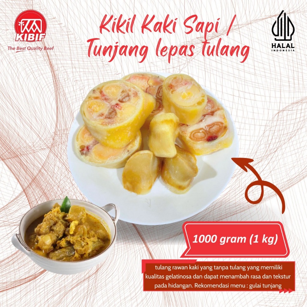 Jual Kikil Kaki Sapi / Tunjang lepas tulang 1kg | Shopee Indonesia
