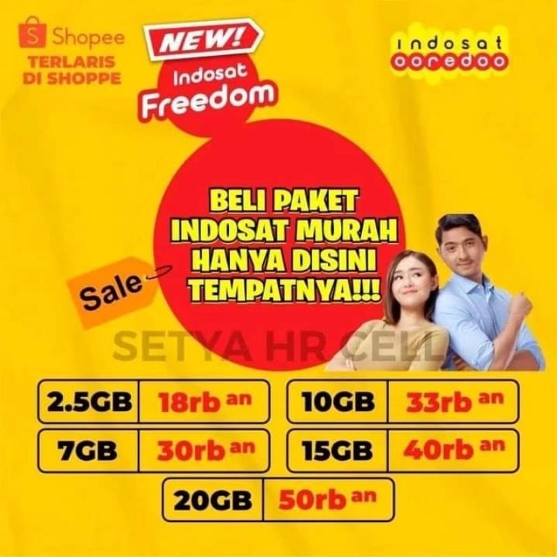 Jual TERMURAH!!PROMO Kuota INDOSAT FULL 24JAM // TIDAK CEK NOMOR ...