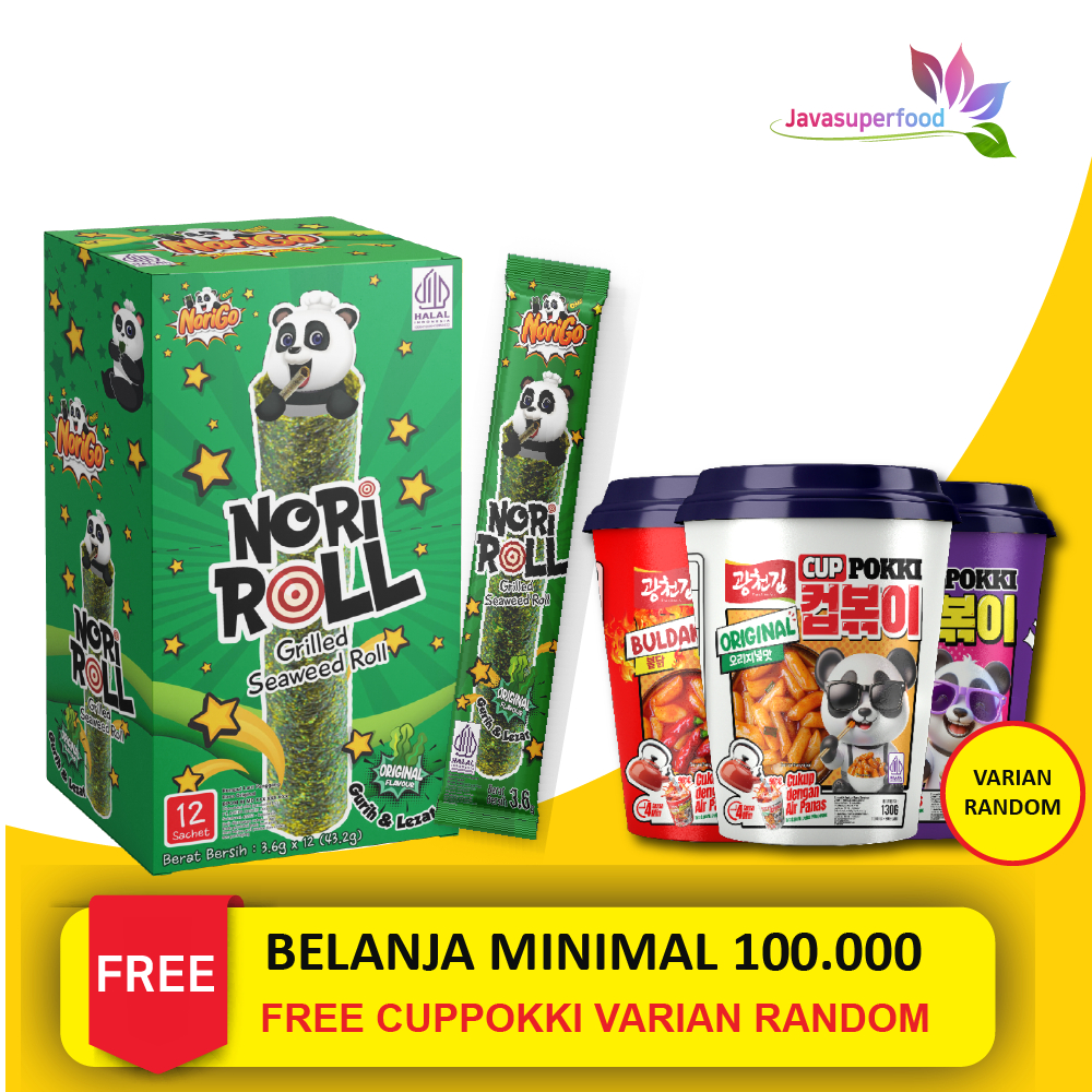 Jual Snack Nori Roll Grilled Seaweed Roll 1 box isi 12Pcs / Snack ...