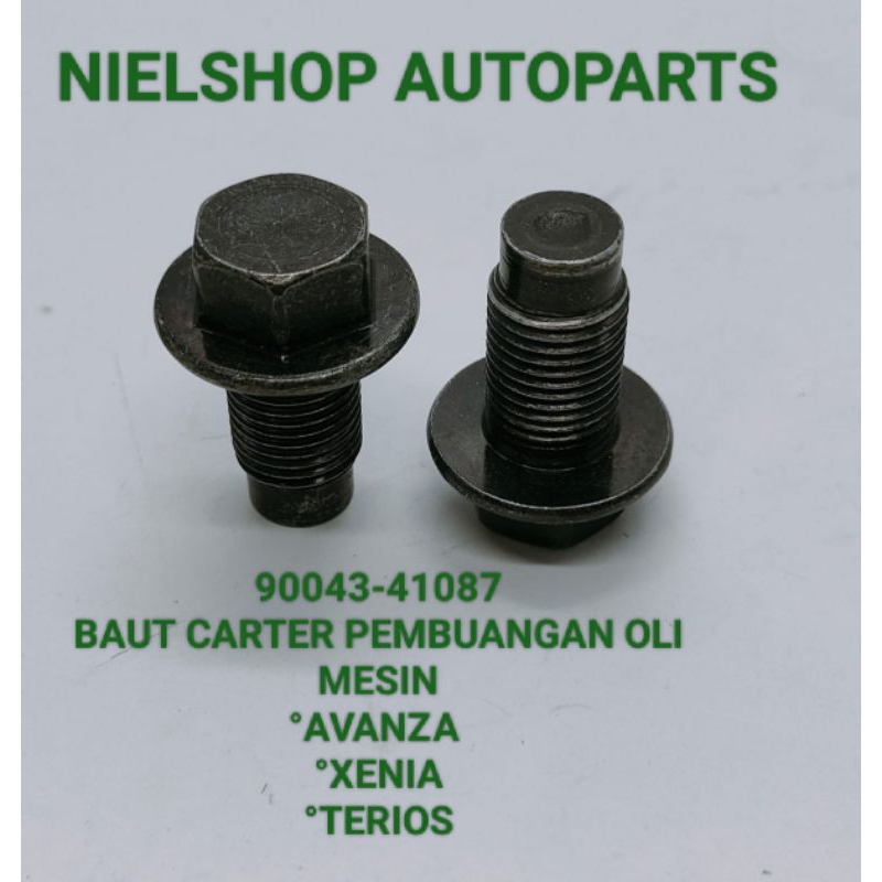Jual Baut Carter pembuangan oli mesin Avanza/Xenia/Terios | Shopee ...