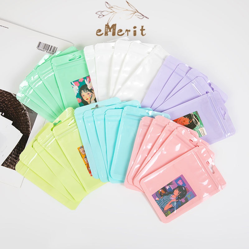 Jual Plastik OPP Souvenir Aksesoris Klip Zipper Ziplock Bening Warna ...