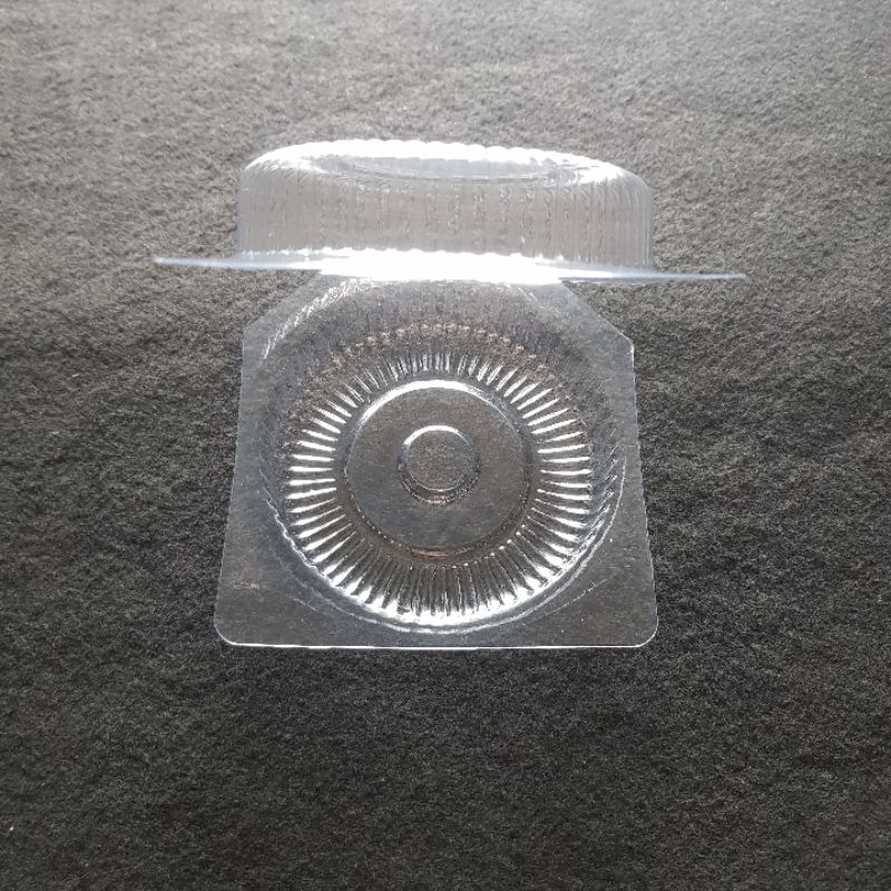 Jual 50pcs Mika Donat Bening / Mika Kue Donat / Tray Donat Bulat ...