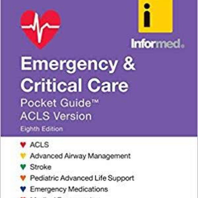 Jual Emergency & Critical Care Pocket Guide, ACLS version | Shopee ...
