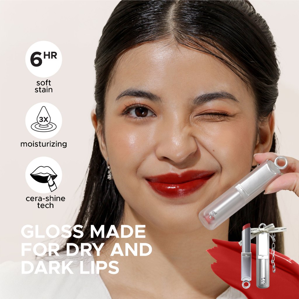 Jual Mad For Makeup #GlassNotGloss 6HR Soft Stain + Cera-shine Tech ...