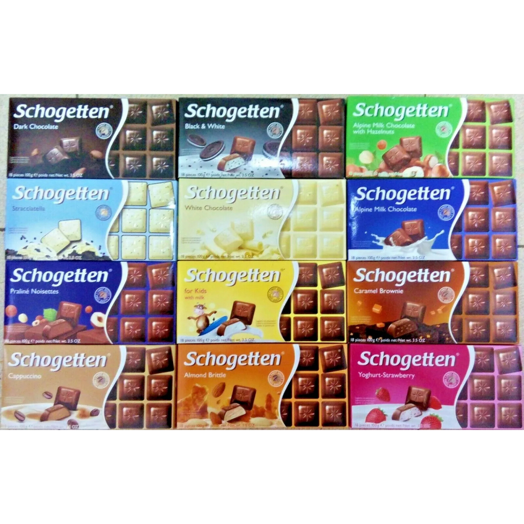 Jual Cokelat / Coklat / Chocolate Camilan Schogetten Import Dark Choco ...