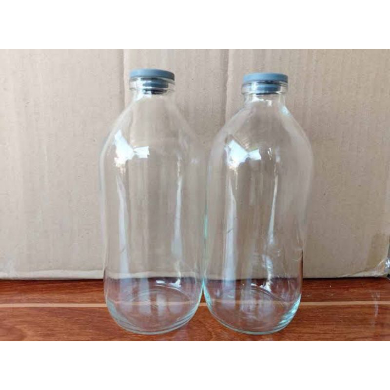 Jual botol kaca bening botol 500ml / botol jus / botol ikan cupang | Shopee Indonesia