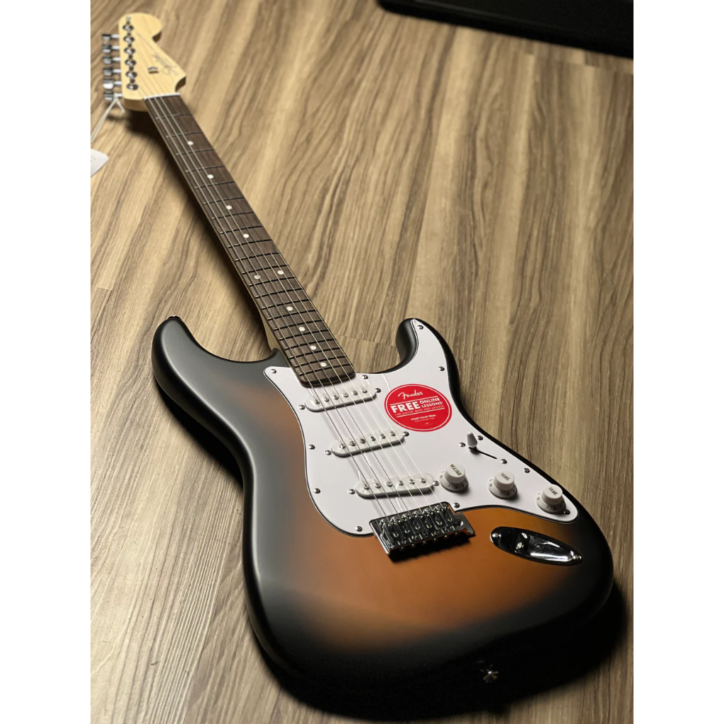 Jual SQUIER FENDER DEBUT Stratocaster Sunburst Gitar Listrik Gitar ...