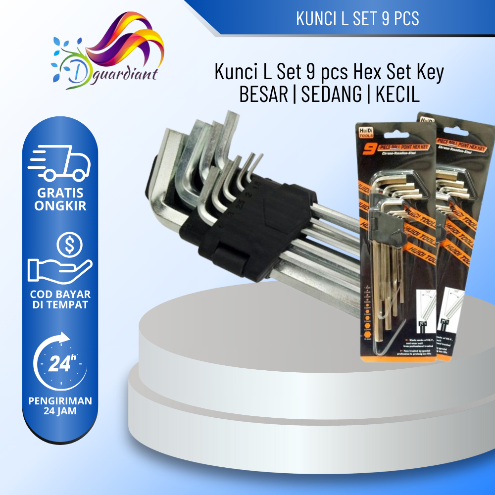 Jual Kunci L Panjang 9 Piece Tork Set Kunci L Hexagonal Kunci L Hex Key ...