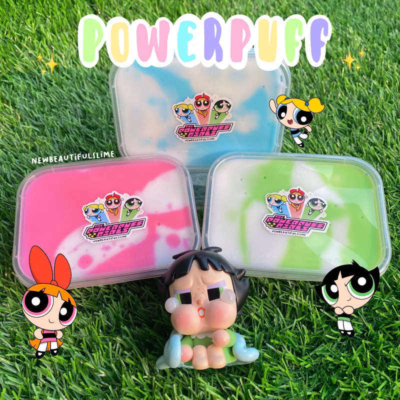 Jual POWERPUFF GIRL SLIME 200ML BY NEWBEAUTIFULSLIME JIGGLY SLIME TOFU ...
