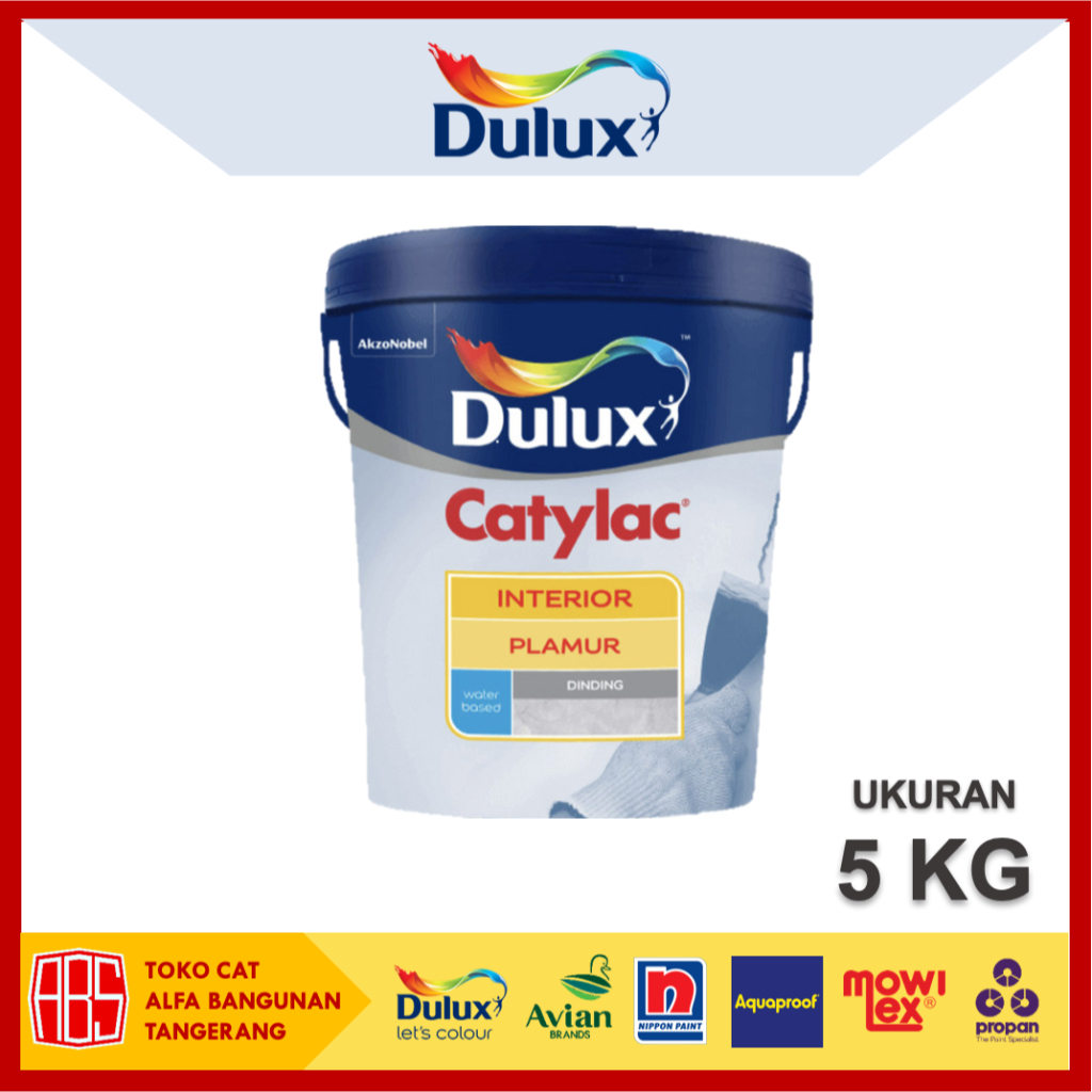 Jual Cat Dulux Catylac Interior PLAMUR 5KG - Dempul/Plamir/Putty/Filler ...