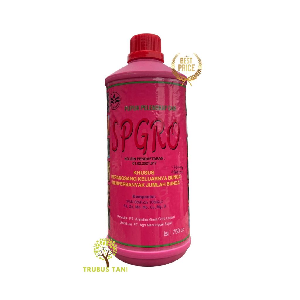 Jual PUPUK BUAH SUPER GRO / SP GROW MERAH 750 CC | Shopee Indonesia