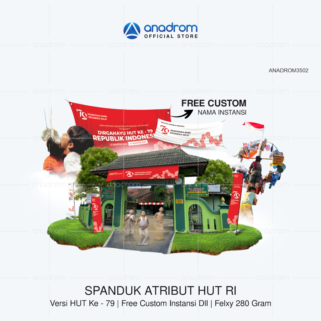 Jual Spanduk Atribut 17 Agustus | Banner Dirgahayu Kemerdekaan HUT RI ...