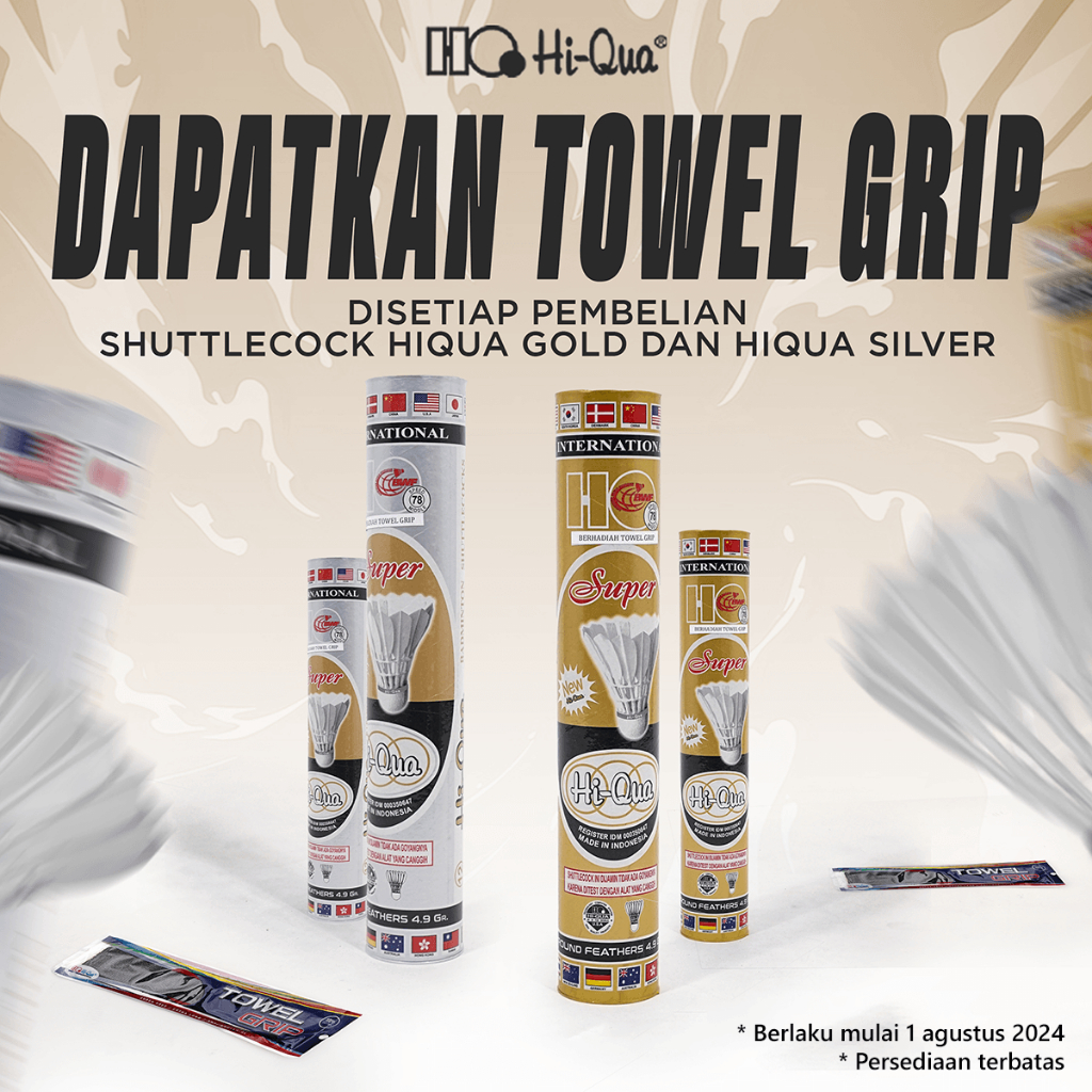 Jual Hi-Qua Shuttlecock Badminton Bulutangkis Gold Silver BWF Approved ...