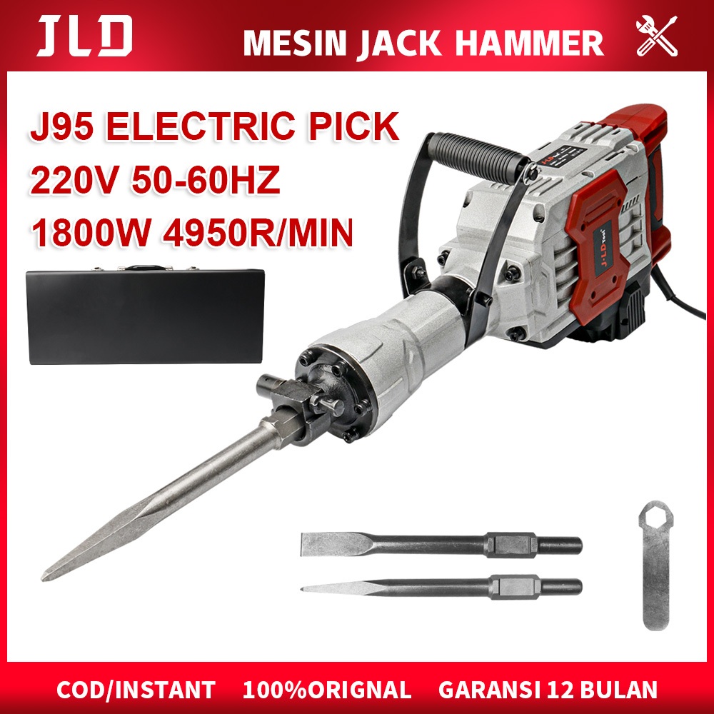 Jual JLD Mesin Jack Hammer Bobok Beton 1800W Demolition Hammer Mesin ...