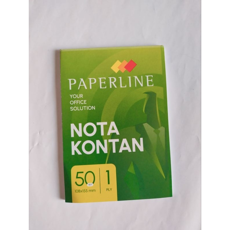Jual ( PCS )Nota Kontan Paperline 25 Lembar Rangkap 1ply, 2ply dan 3ply ...