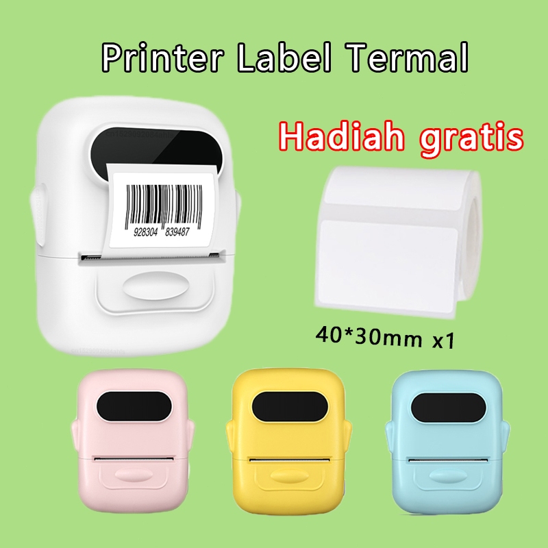Jual Printer Thermal Bluetooth Mini Printer Label Sticker 20-50mm ...