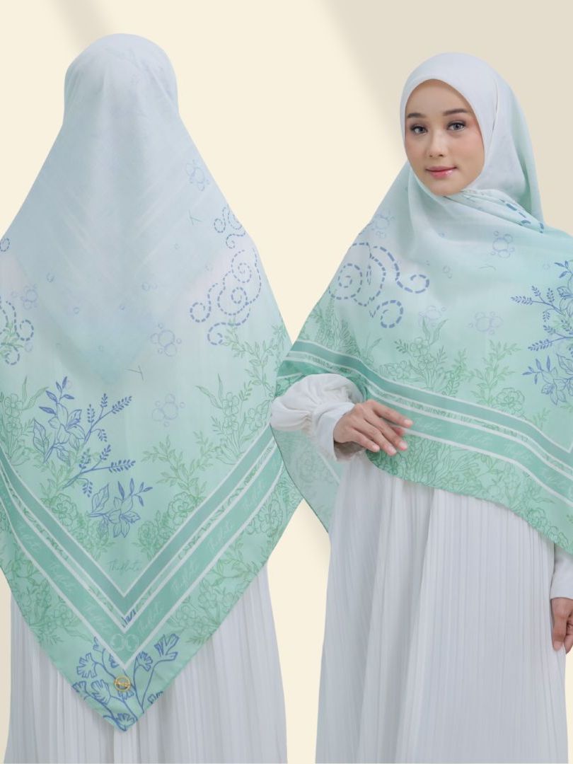 Jual Thiflati Voal Motif Jumbo 140x140 cm Original Kerudung Segi Empat ...