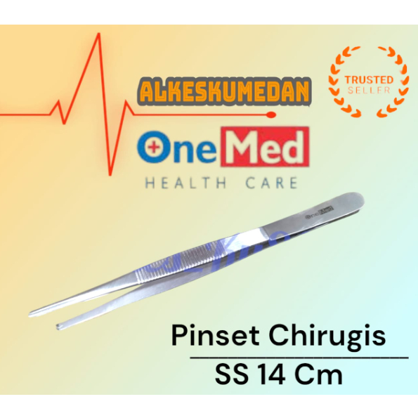Jual PINSET CHIRUGIS SS 14 CM ONEMED | Shopee Indonesia