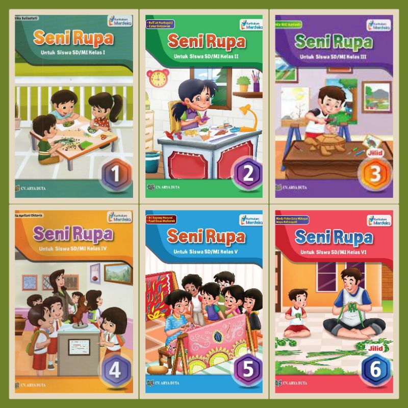 Jual Buku Seni Rupa Kelas 1 2 3 4 5 6 SD MI Kurikulum Merdeka Penerbit CV Arya Duta | Shopee ...