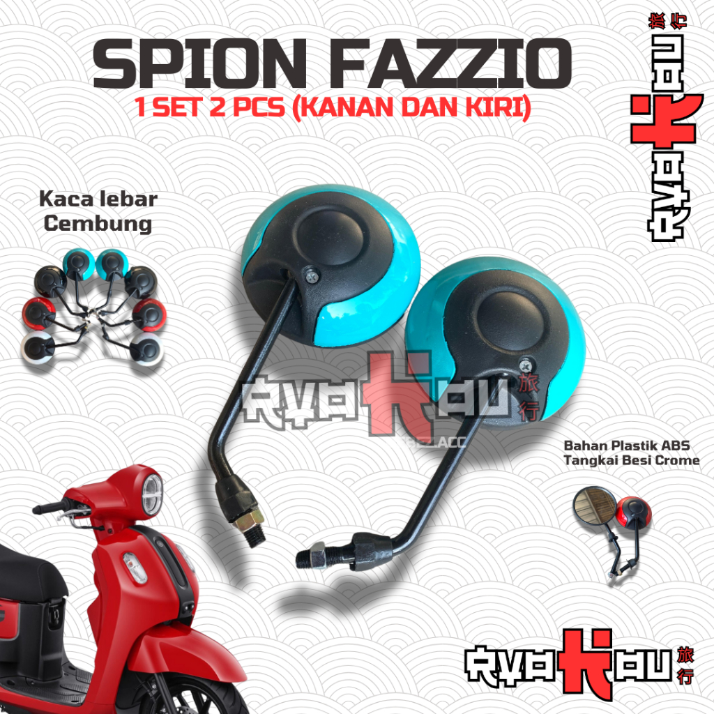 Jual Spion Retro Clasic Bulat Yamaha fazzio Fino | Shopee Indonesia