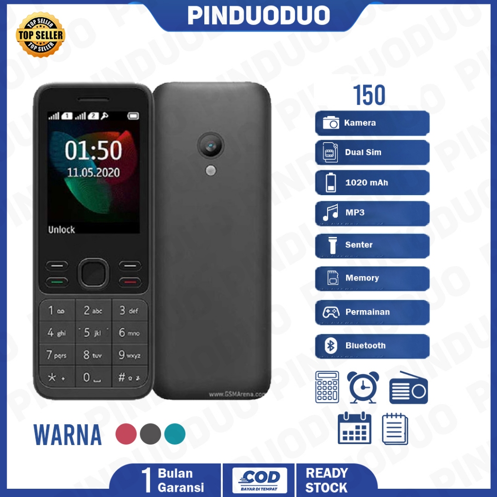 Jual Handphone Nokia 150 2020 garansi dual sim camera murah | Shopee ...
