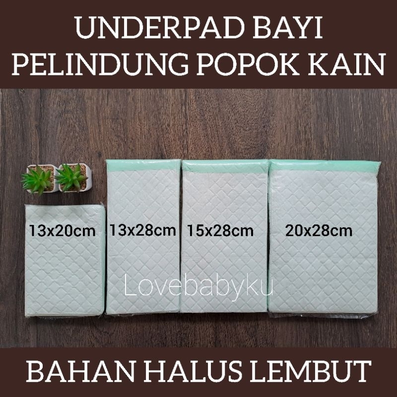 Jual UNDERPAD BAYI ISI 100 JAHIT TEPI POPOK BAYI BARU LAHIR ALAS POPOK ...