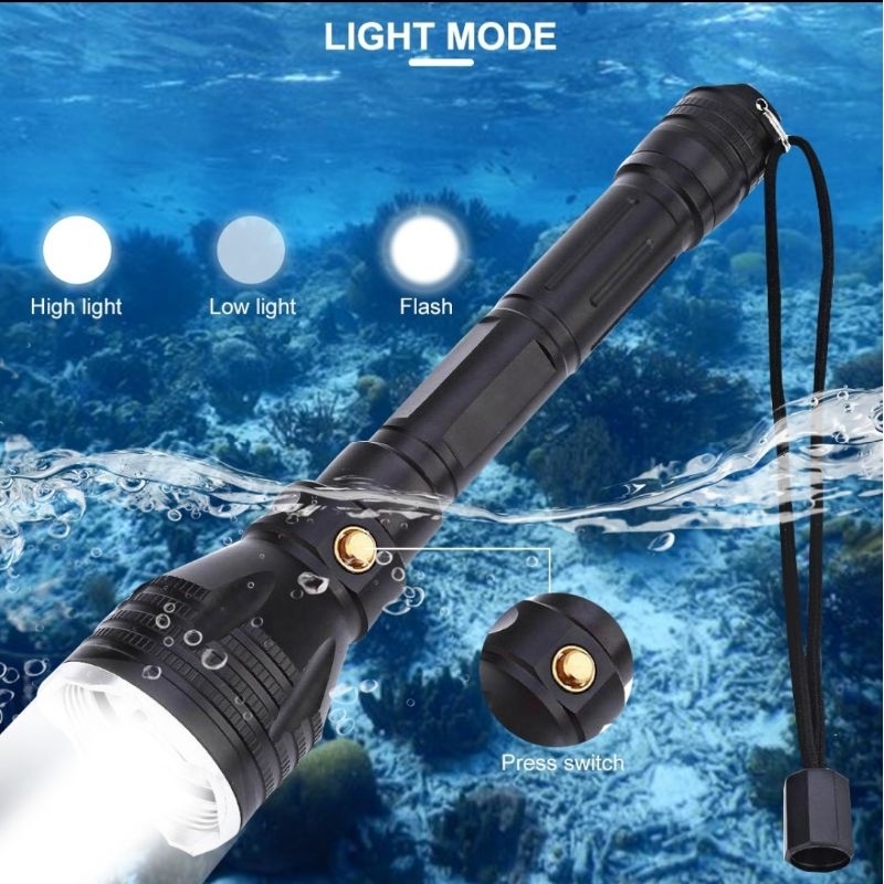 Jual senter selam diving flashlight | Shopee Indonesia