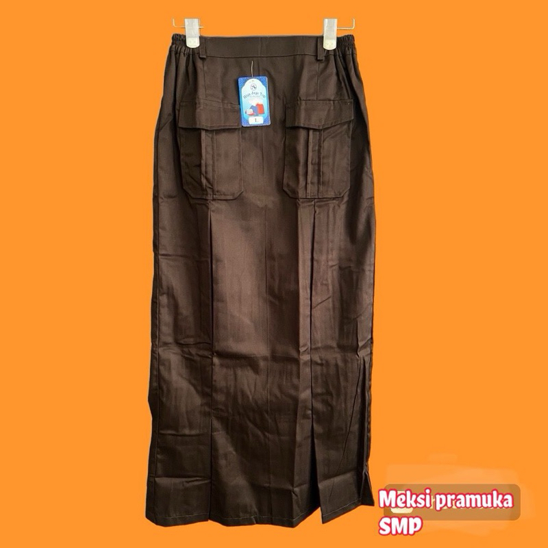 Jual Rok Span Panjang Meksi Kantong 2 Seragam sekolah Rok Pramuka Meksi ...