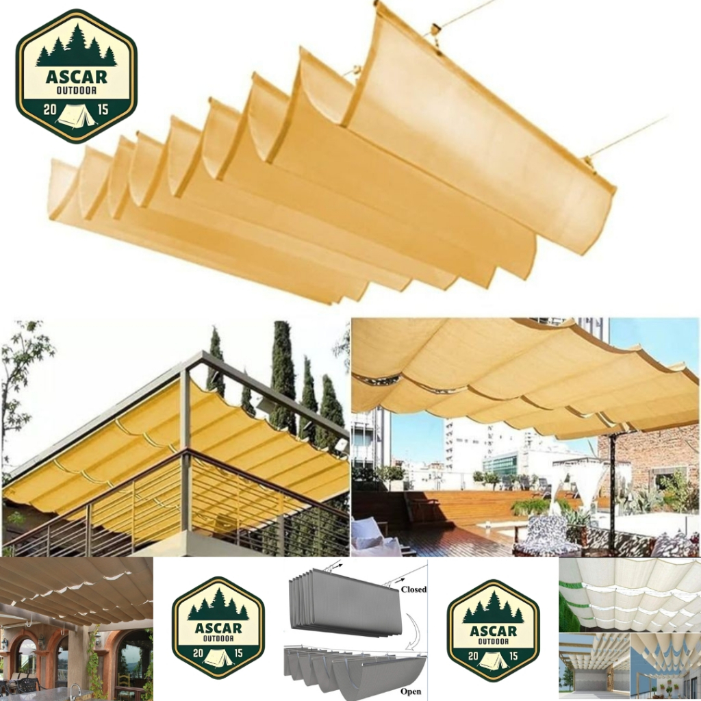 Jual awning sun shade | kanopi gelombang 2x4 mtr D300 | Shopee Indonesia