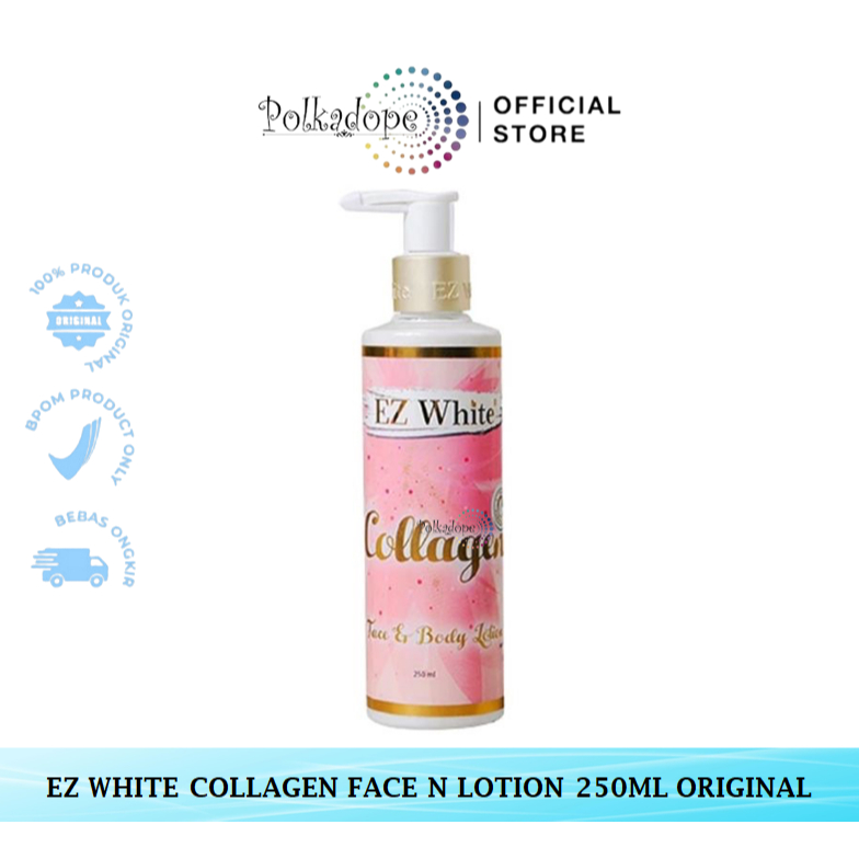 Jual EZ WHITE COLLAGEN FACE N LOTION 250ML ORIGINAL - EZ WHITE COLLAGEN ...
