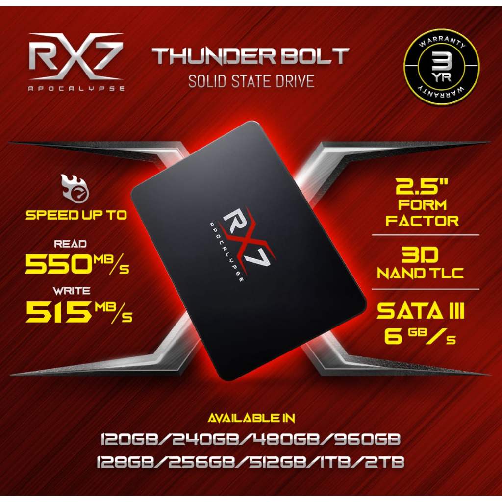 Jual SSD RX7 128GB 256GB 512GB Garansi Resmi Gratis Instalasi Windows ...