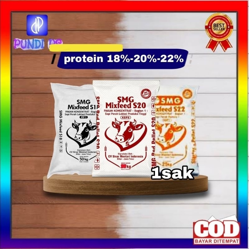 Jual Pakan Sapi Kambing SMG Mixfeed S22 S20 S18 50KG Konsentrat Protein ...