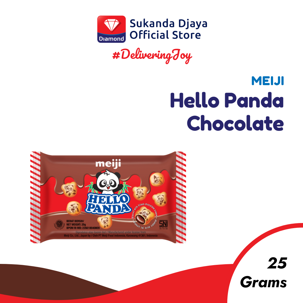 Jual Meiji Hello Panda Biskuit Chocolate Snack Ringan 25 Gr | Shopee ...