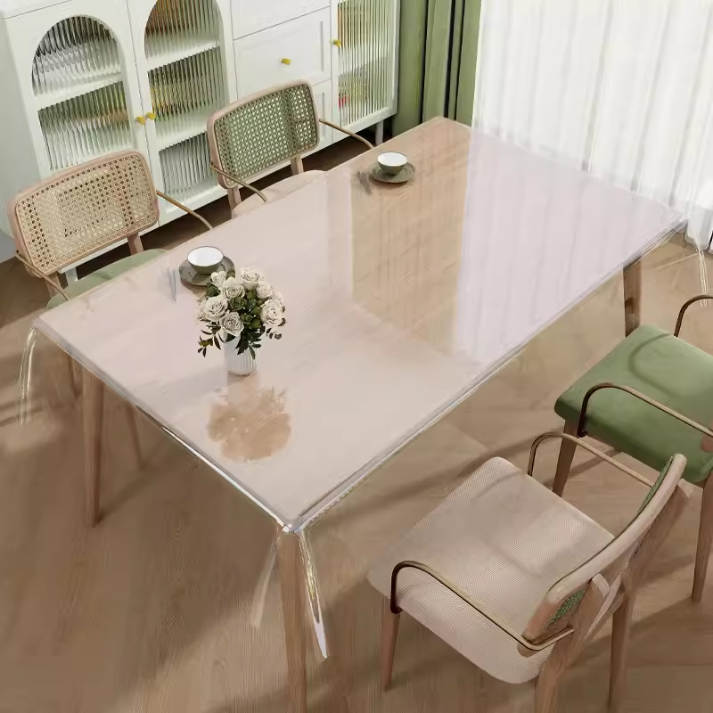 Jual Taplak meja plastik transparan bahan mika plastik taplak meja PVC transparan ketebalan 0 ...