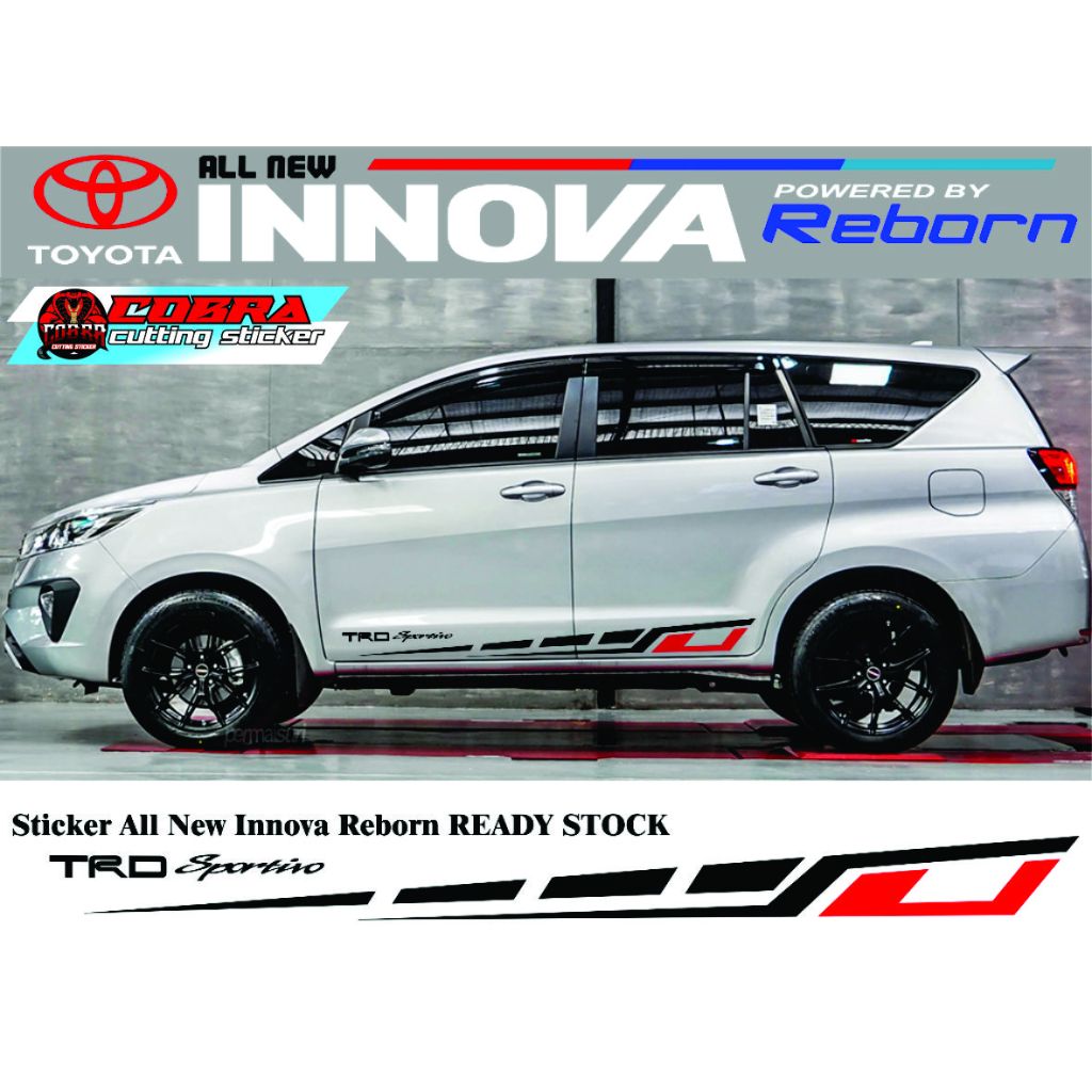 Jual STICKER TOYOTA INNOVA REBORN SIMPLE STICKER VARIASI MOBIL INNOVA ...