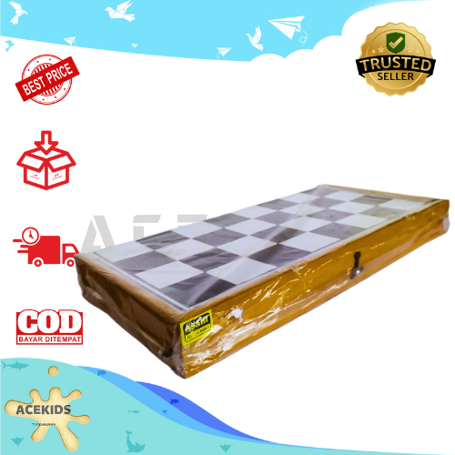Jual Papan Catur Percasi Lipat Besar 50 CM Chess Board Dan Bidak ...