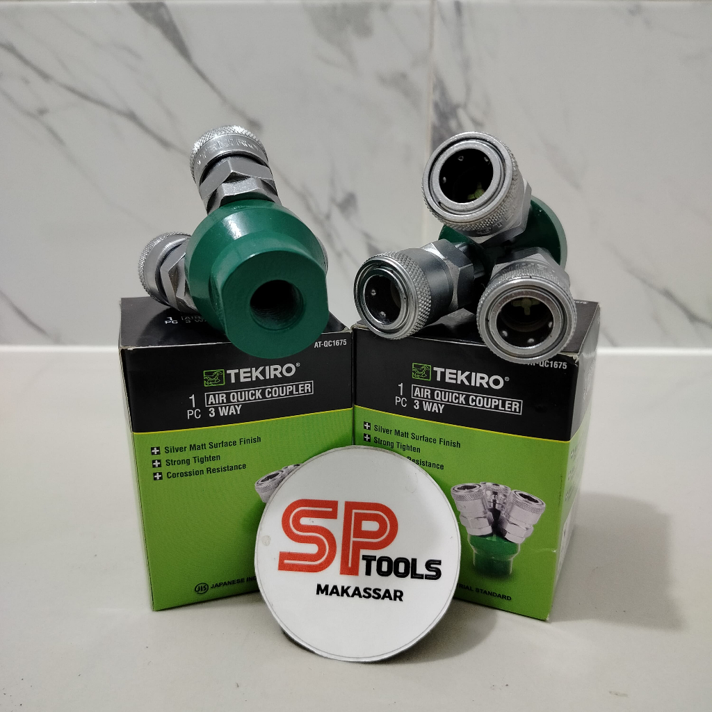 Jual AIR QUICK COUPLER SAMBUNGAN SELANG COMPRESSOR 3 CABANG 3 WAY 1/2 ...