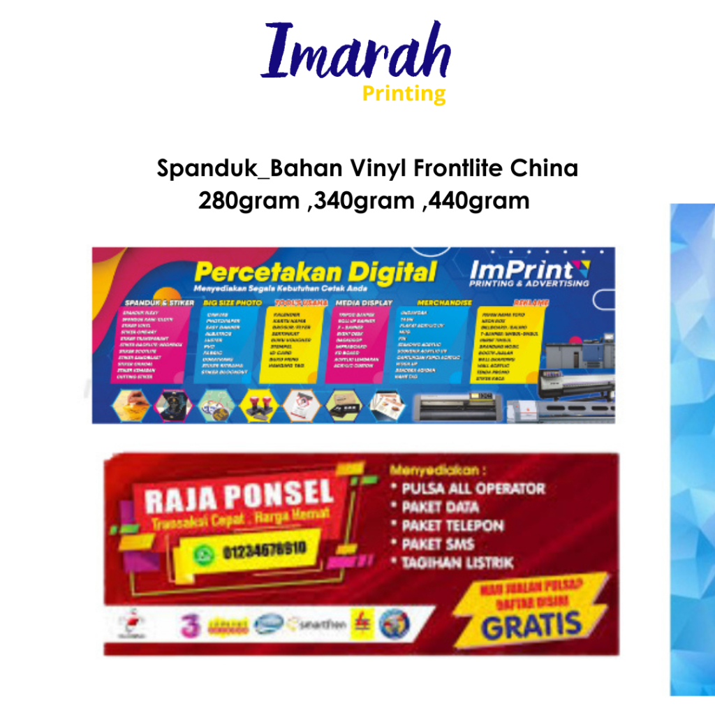 Jual IMARAH PRINT - CETAK SPANDUK HI RESS BANNER FLEXY CETAKAN TAJAM ...
