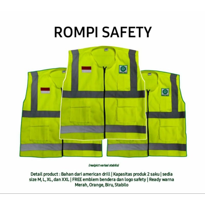 Jual ROMPI SAFETY PROYEK ROMPI SAFETY K3 | Shopee Indonesia