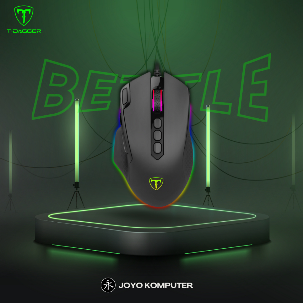 Jual T-DAGGER Bettle T-TGM305 RGB Backlight Gaming Mouse 8000 DPI ...