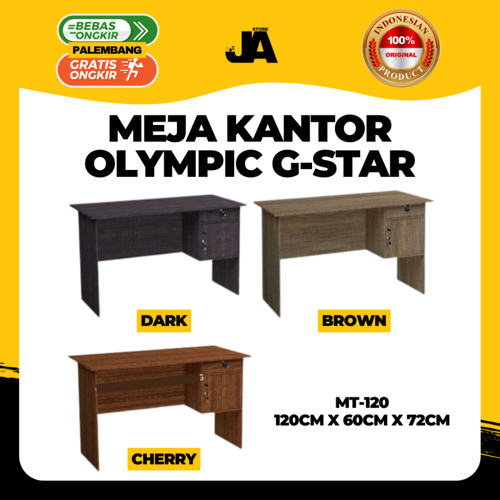 Jual Meja Kantor MT-120 Olympic G-Star / Meja Kerja / Meja Tulis ...