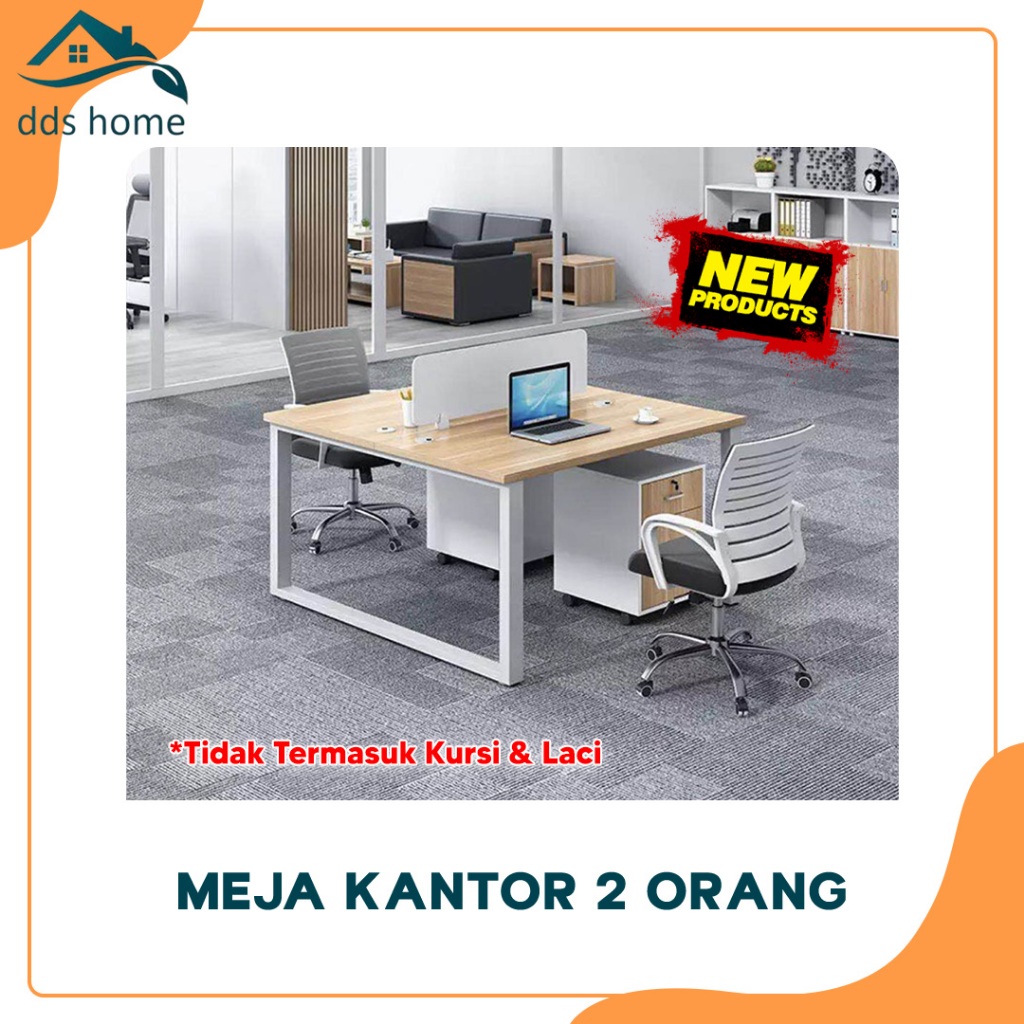 Jual [DDS HOME] Meja Kerja 2 Orang Meja Kantor Minimalis Meja Belajar ...