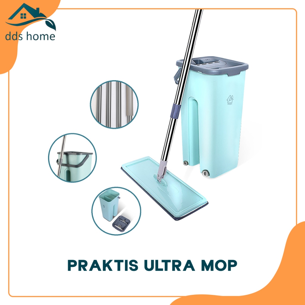 Jual [DDS HOME] Alat Pel Lantai Praktis Ultra Mop Flat Pengepel ...
