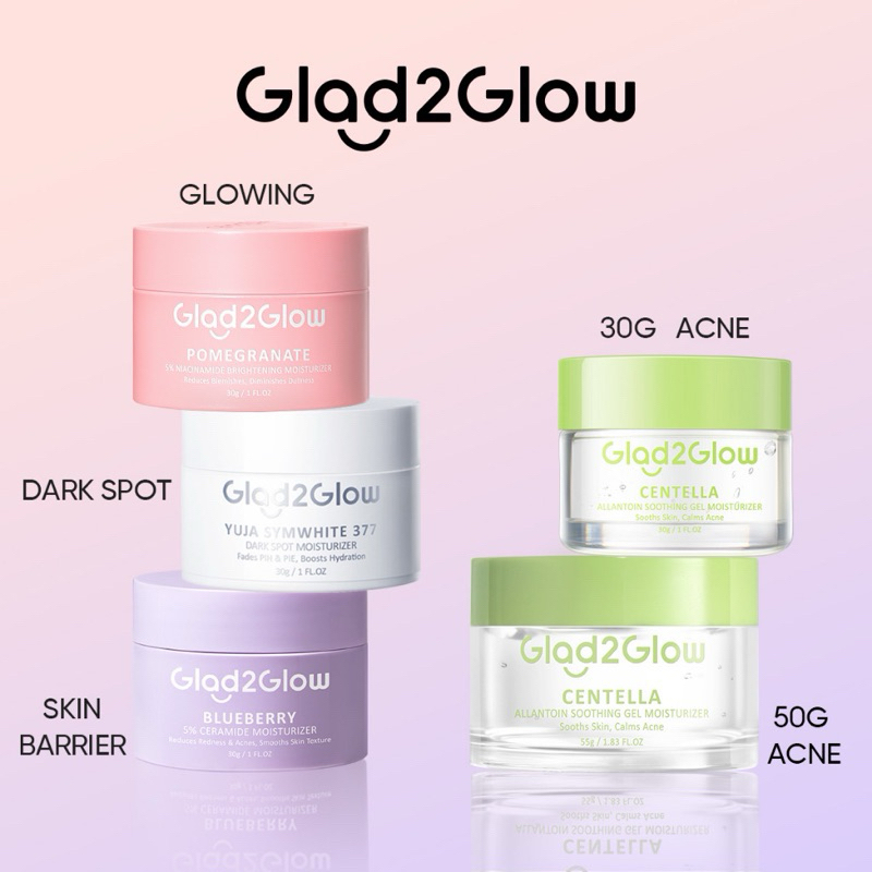 Jual GLAD2GLOW G2G Moisturizer Brighthening Dark Spot 5% Ceramide ...