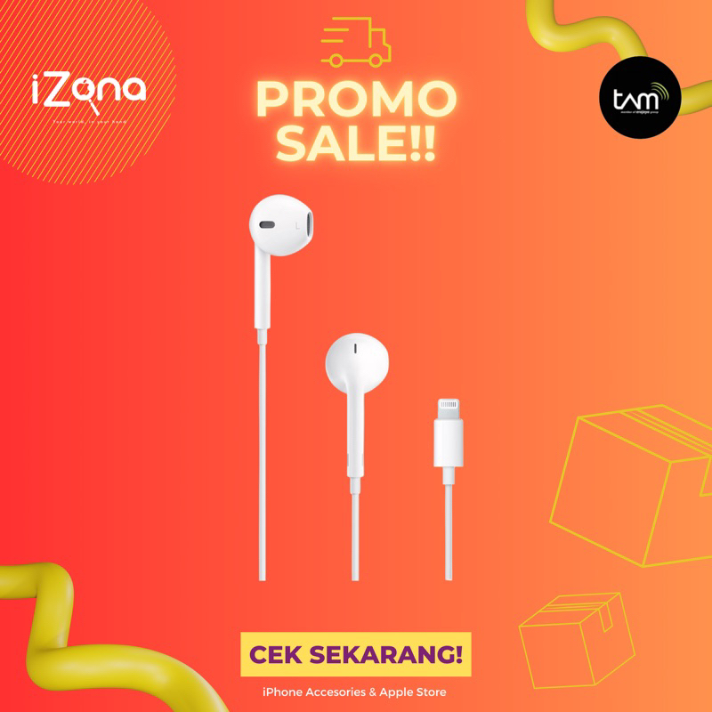 Jual Earpods TAM iPhone to Lightning Ori 100% | Shopee Indonesia