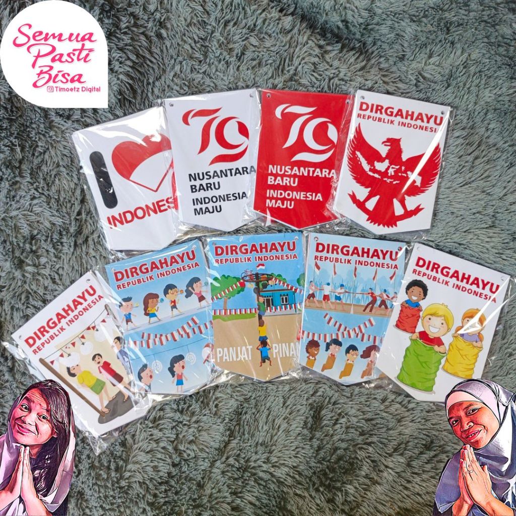 Jual Dekorasi 17an HUT RI Flag Banner Dirgahayu RI-Bunting Flag 17 ...