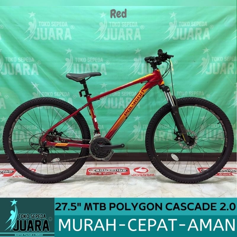 Jual SEPEDA GUNUNG POLYGON CASCADE 2.0 MTB 27.5 INCH | Shopee Indonesia