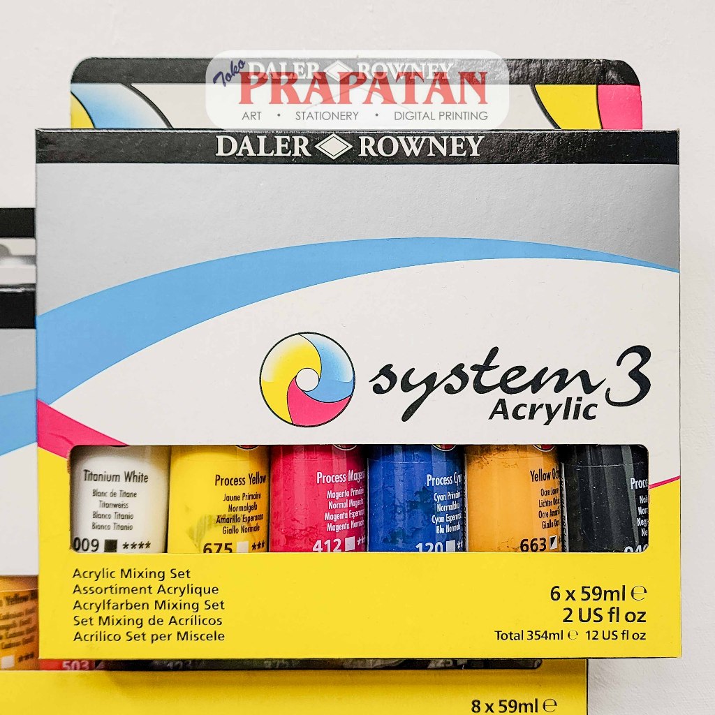 Jual Cat Akrilik Set Daler Rowney System3 59ml | Daler Rowney Acrylic ...