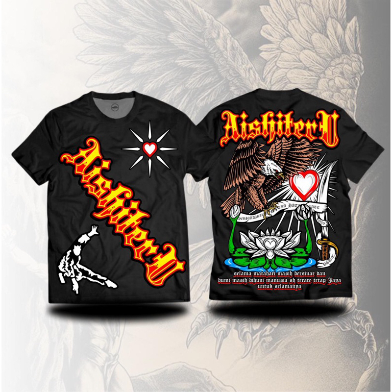 Jual (KPSB) Kaos Phst Aishiteru Desain Terbaru Sablon Dtf Anti Luntur ...